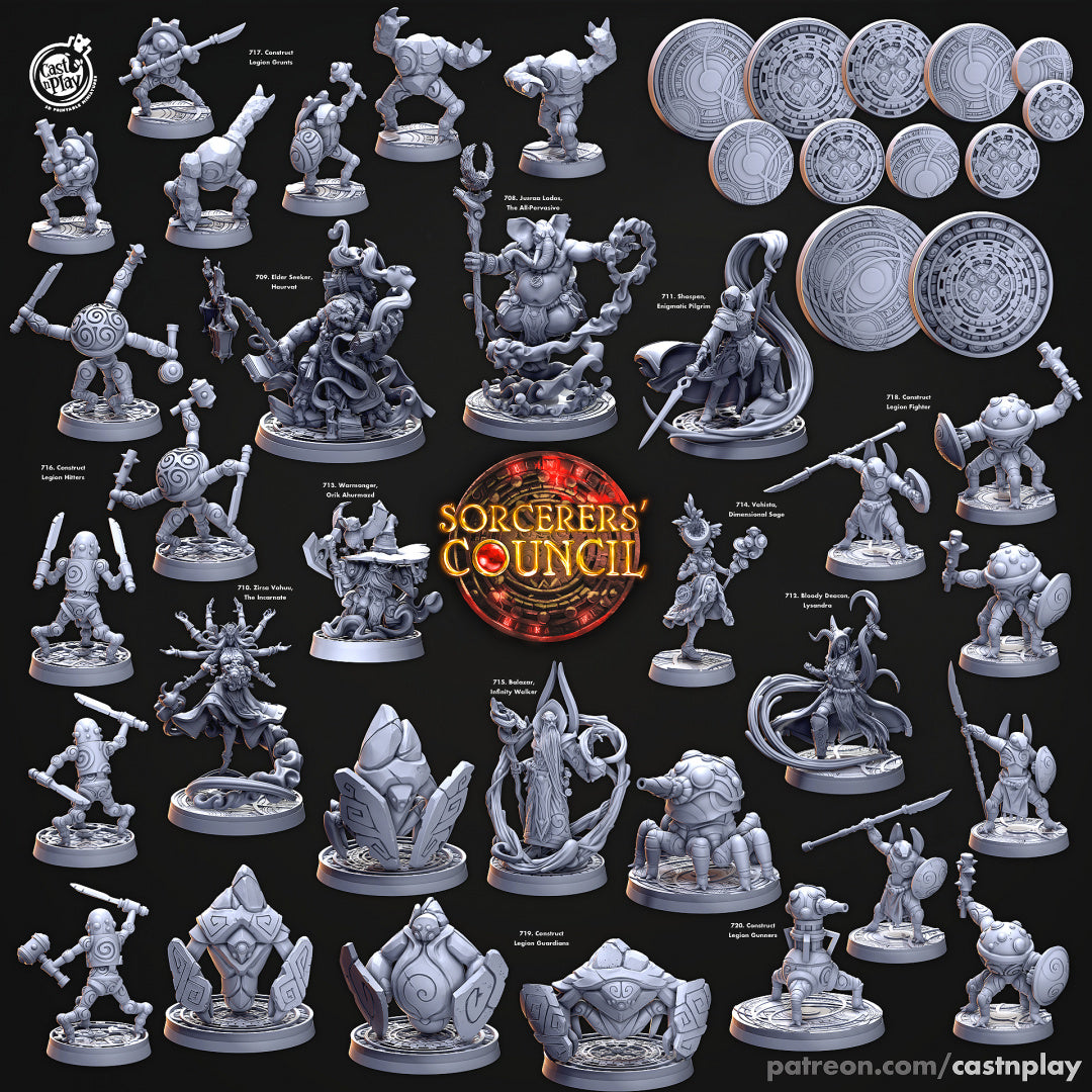 The Sorcerers' Council | D&D Miniatures | Crafted Campaigns UK