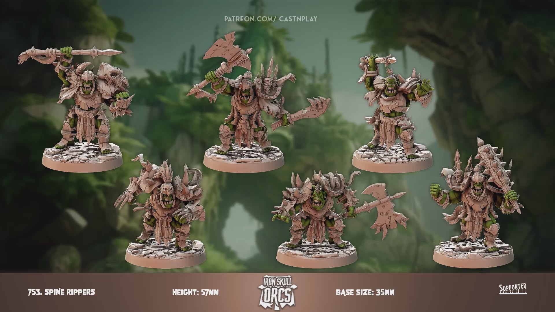 Spine Ripper Orcs | Orc Miniature | Tabletop Miniature