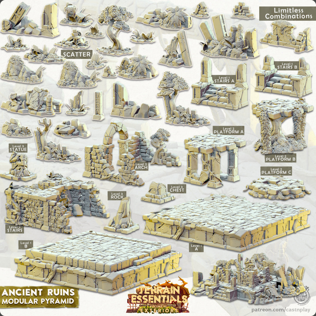 Ancient Ruins Modular Pyramids