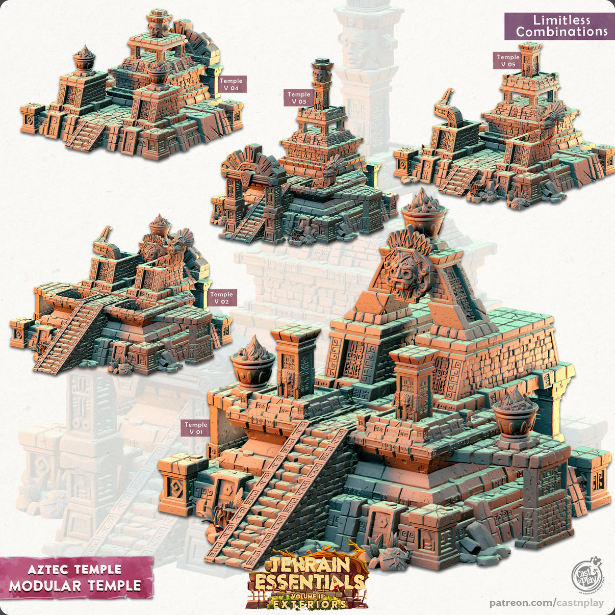 Ancient Ruins Modular Pyramids